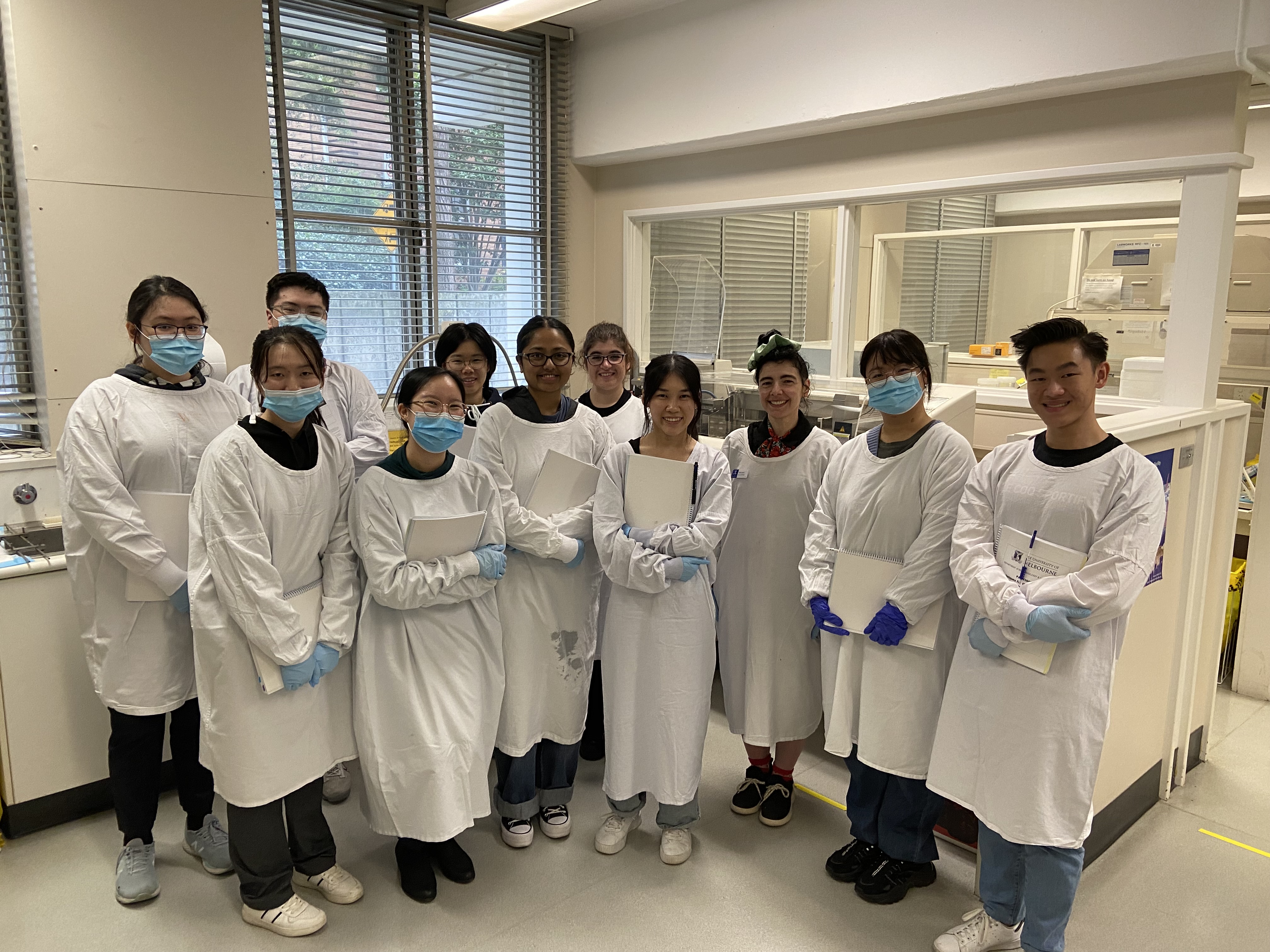Undergraduate pathology students visit the Melbourne Histology Platform