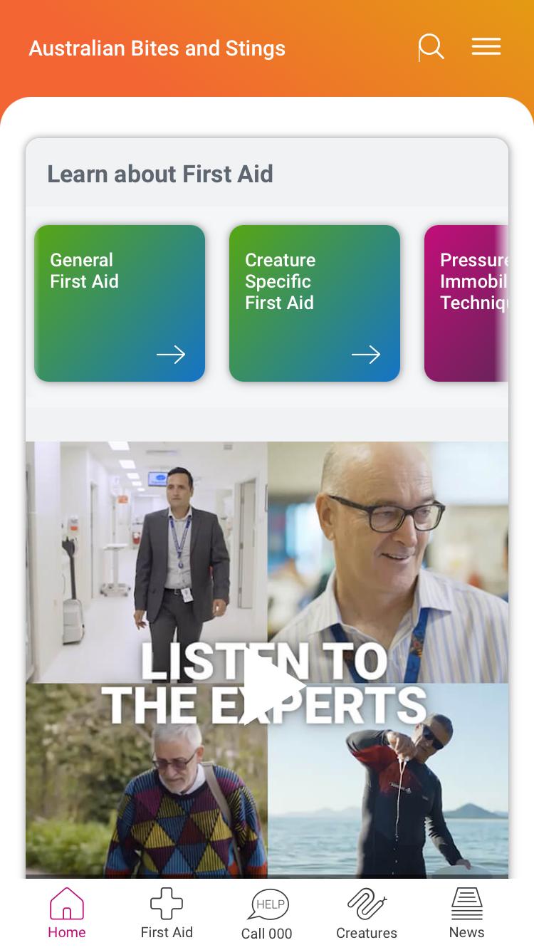 Preventing venomous injuries with the new Australian Bites & Stings app